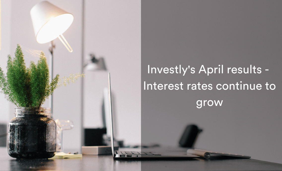 Investly's April results - Interest rates continue to grow